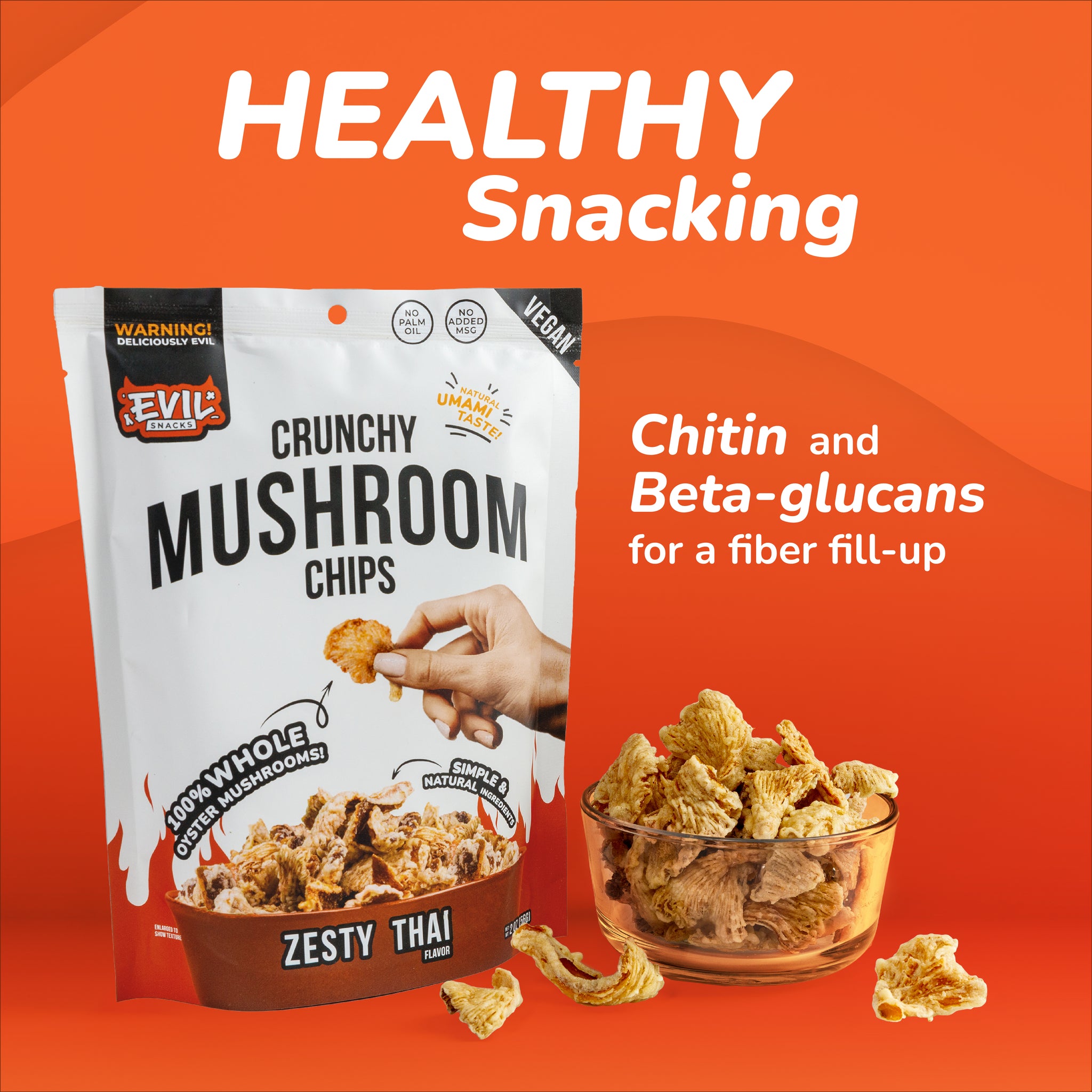 Crunchy Mushroom Chips - Variety Pack – Evil Snacks